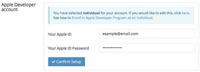 Enrolling in Apple Developer Program as an individual